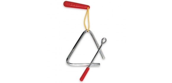 RHYTHMIX Triangel Roter Griff von Latin Percussion